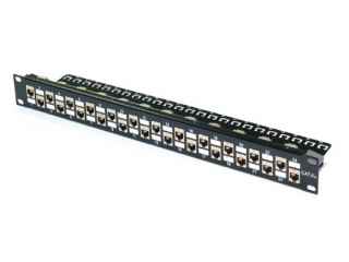 Stecmax 19” 1U CAT.6A STP HIGH DENSITY PATCH PANEL, 48 PORTS, WITH IN ...